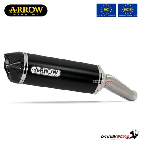 Arrow Exhaust Urban Slip On Dark Aluminum Approved For Kymco Xciting