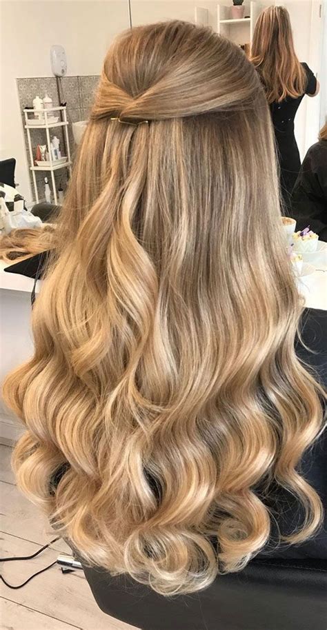 Eye Catching Half Up Hairstyles Half Up For Loose Waves Long