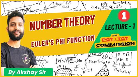 NUMBER THEORY EULER S PHI FUNCTION HPPSC PGT MATHS Apcacademy