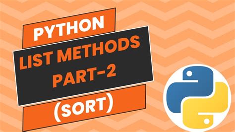 list methods in python part 2 sort python tutorial in tamil for beginners youtube