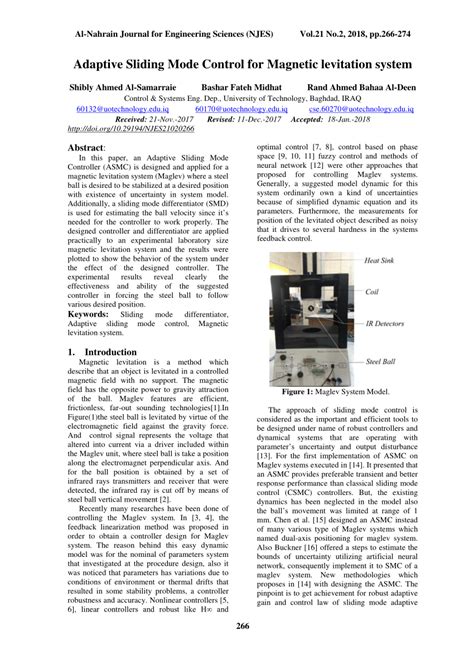 [pdf] adaptive sliding mode control for magnetic levitation system