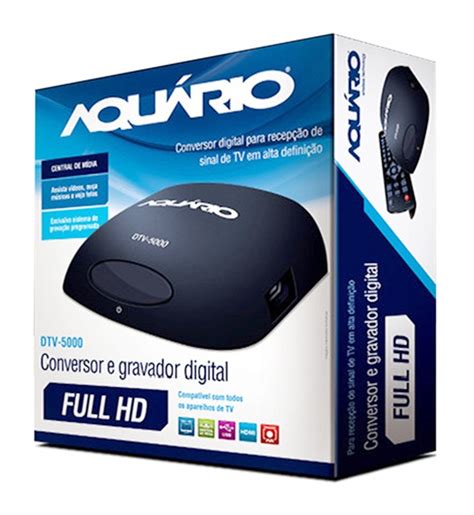 Conversor E Gravador Digital De Tv Aquario Dtv 5000 R 136 00 Em