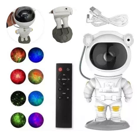 Projetor De Luzes Estrelas Galáxia Astronauta Controle