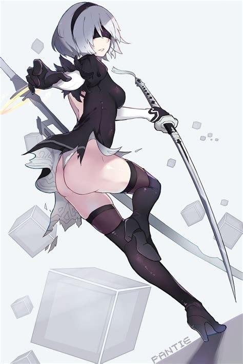 Yorha No 2 Type B Nier And 1 More Drawn By Pantie Painting Danbooru