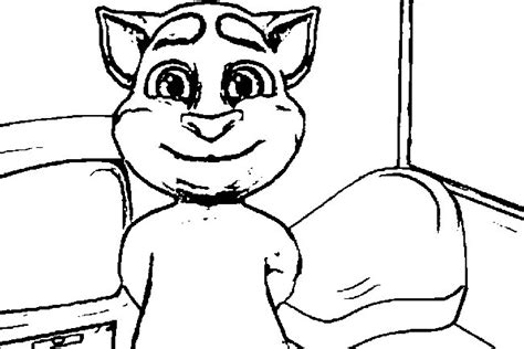 Desenhos Do Talking Tom Para Imprimir E Colorir Pintar