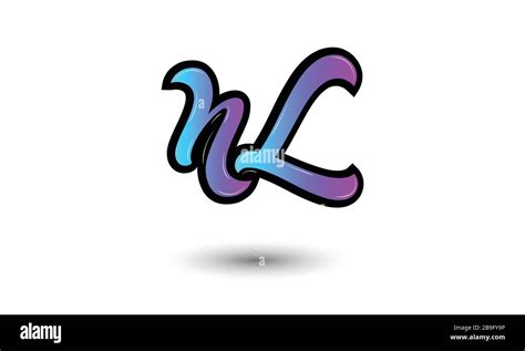 Initial Monogram Letter NL Logo Design Vector Template NL Letter Logo