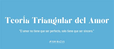 La teoría triangular del amor de Sternberg Julio Bazán Psicólogo