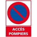 Panneau Vertical Stationnement Interdit Acc S Pompiers