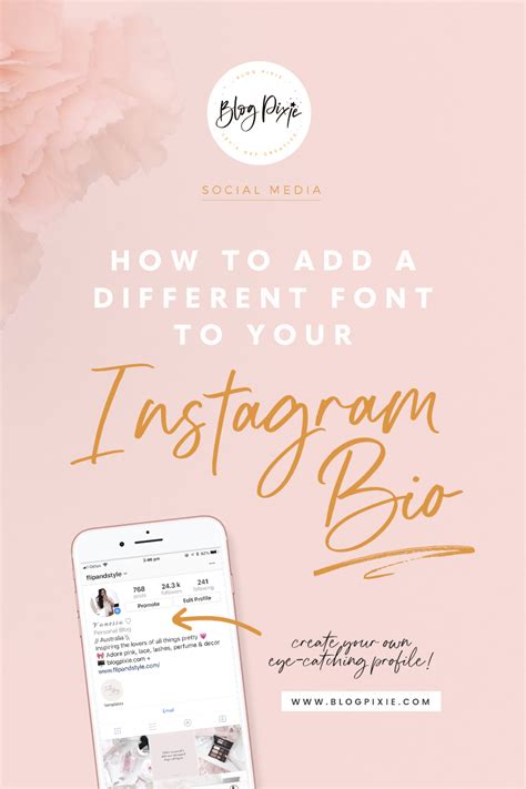 How To Change The Font In Your Instagram Bio Blog Pixie
