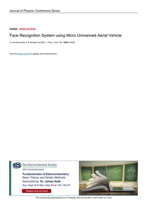 pdf face recognition system using micro unmanned aerial vehicle