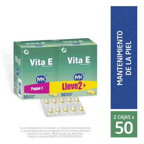 Droguería La Economía vitamina e mk 400 ui caja x 50 capsulas blandas