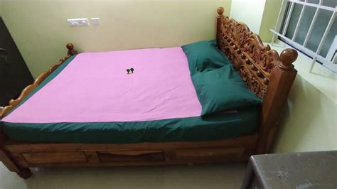 வீட்டிலேயே தைத்த பார்டர் ரெடிமேட் மெத்தை விரிப்புreadymade Bedspread Done In Home Bedspread