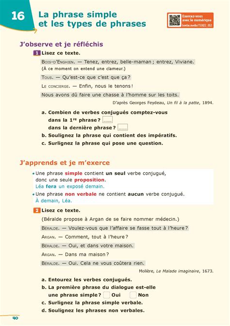 Cahier La Grammaire par les exercices 5e Itinéraire bis Bordas éditeur