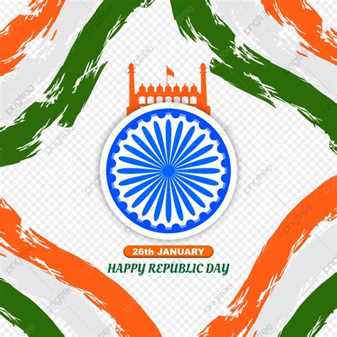 26 Republic Day White Transparent Republic Day India 26 January Happy