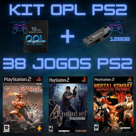 Kit OPL para Playstation 2 só Plugar Memory Card Pendrive Shopee Brasil