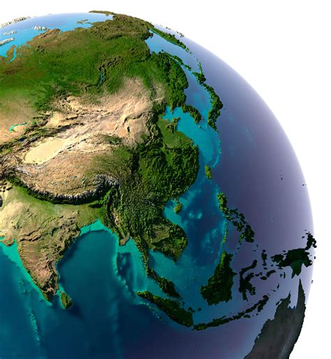 Middle East D Render Topographic Map