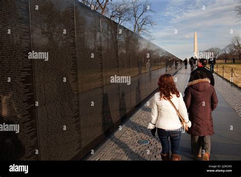 The Vietnam Memorial In Washington DC USA Washington DC USA Stock