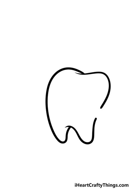 Cartoon Tooth Drawing How To Draw A Cartoon Tooth Step By Step