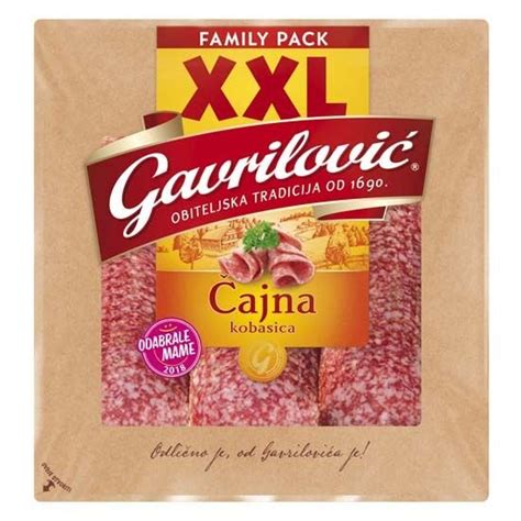 Čajna kobasica narezak trajni proizvod Gavrilović 400 g Plodine