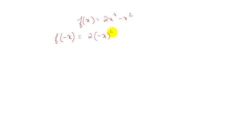 ⏩solved determine algebraically whether each function is even odd … numerade