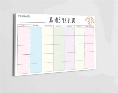 Imprime El Planificador Mensual Descargable Y Organiza Tu Agenda