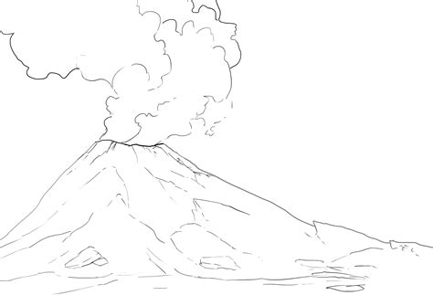 Comment Dessiner Un Volcan Comment Dessiner Fumer Dessin Images And