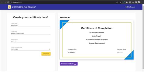 github anjupriya v certificate generator it is the tool to create and download the certificates