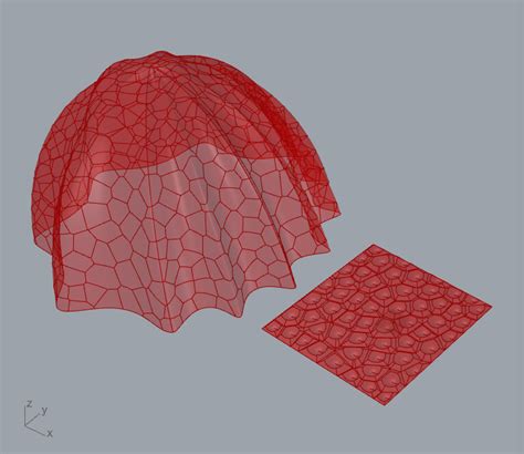 voronoi geometry on double curved surface grasshopper mcneel forum
