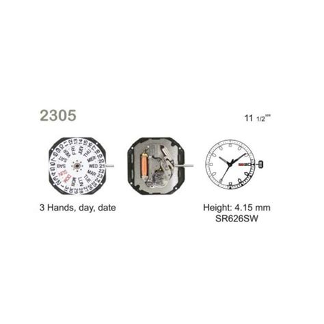 Meccanismo O Movimento Al Quarzo Per Orologi Miyota 2305 Made In Japan