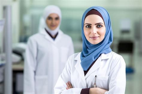 Premium Ai Image Portrait Of A Female Dentist With Her Patient In The