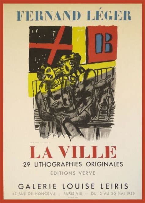 Fernand Leger After Affiche Originale D Exposition Catawiki
