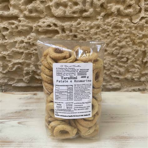 Tarallini Patate E Rosmarino La Casa Del Tarallino