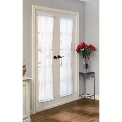 Rhapsody Lined Light Filtering Rod Pocket Single Door Panel Curtain