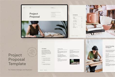 Project Proposal Template For Adobe Indesign And Illustrator Design Cuts