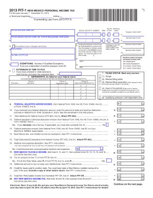 New Mexico Personal Income Pit Form Fill Out And Sign Printable Pdf