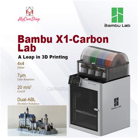 Jual BAMBU LAB X1 CARBON COREXY COLOR 3D PRINTER WITH LIDAR AND AI AMS