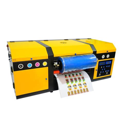 A3 UV DTF Printer Sticker Printing AB Film Double XP600 Nozzle Varnish