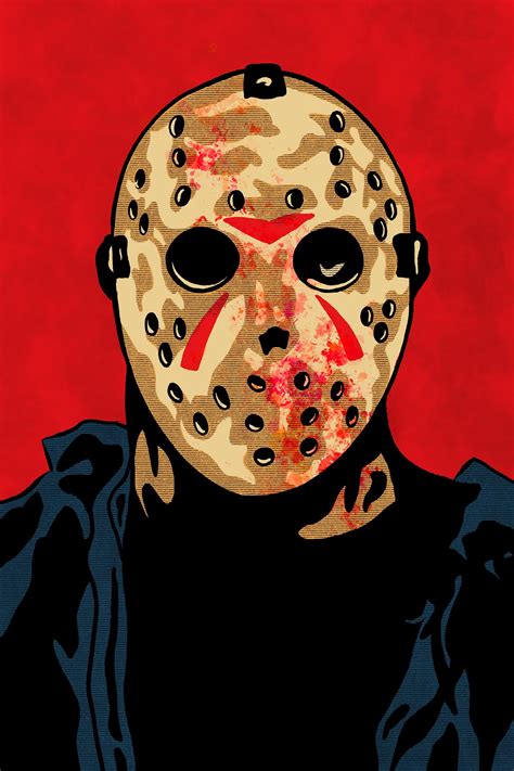 Jason Voorhees Horror Movie Art Horror Cartoon Horror Artwork