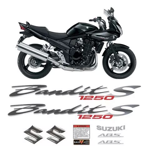 Jogo Faixa Emblema Adesivo Suzuki Bandit S Vermelha