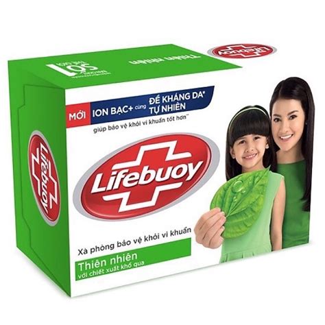 Xà Phòng Bông Cục Lifebuoy Khổ Qua Thiên Nhiên Mát Lạnh Sảng Khoái