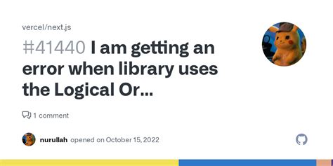 I Am Getting An Error When Library Uses The Logical Or Statement
