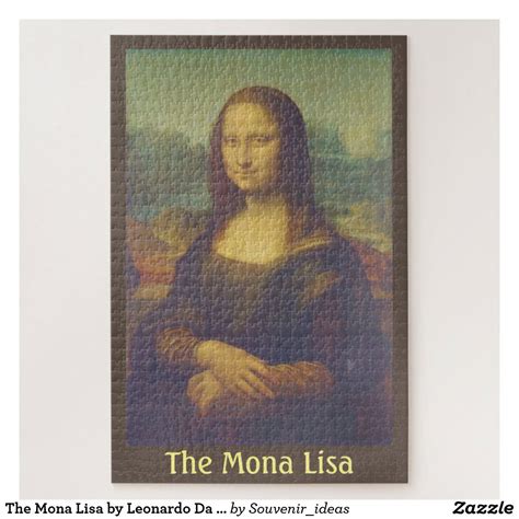The Mona Lisa By Leonardo Da Vinci Fine Art Jigsaw Puzzle Zazzle