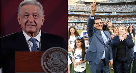 AMLO se deshace en elogios para Fernando Valenzuela Es el más