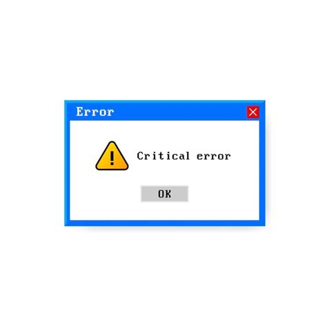 Premium Vector System Error Vector Icon Failure Pc Interface Error