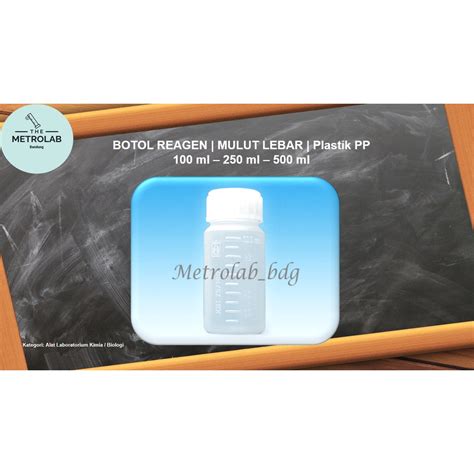 Jual Botol Reagen Ml Mulut Lebar Bahan Plastik Polypropilene