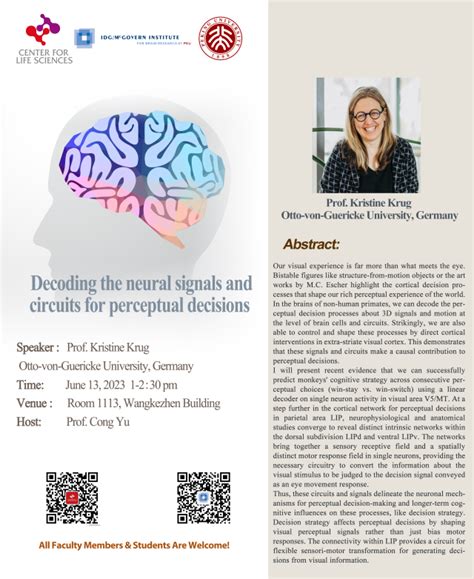 2023 6 13讲座： decoding the neural signals and circuits for perceptual decisions