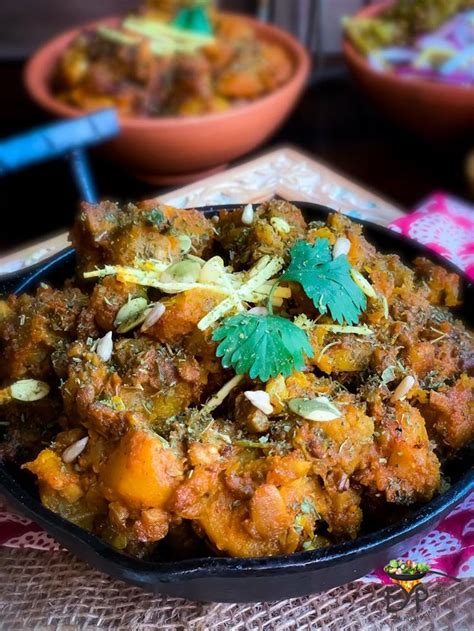 Indian Pumpkin Curry Khatta Meetha Kaddu Recipe Pumpkin Curry