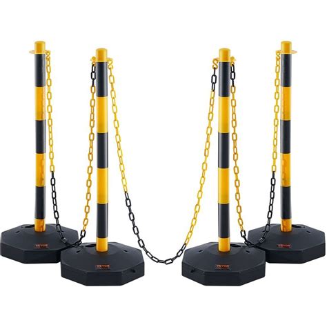 Vevor Adjustable Traffic Delineator Post Cones Pack Traffic Safety