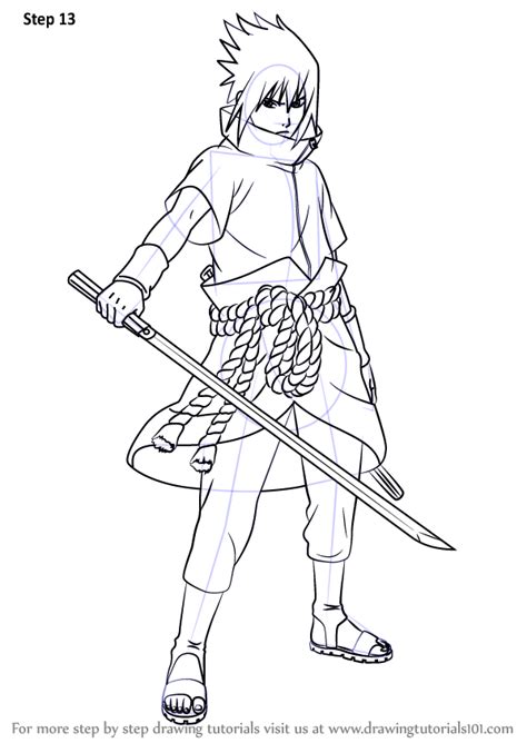 How To Draw Naruto Step By Step Full Body At Drawing Tutorials