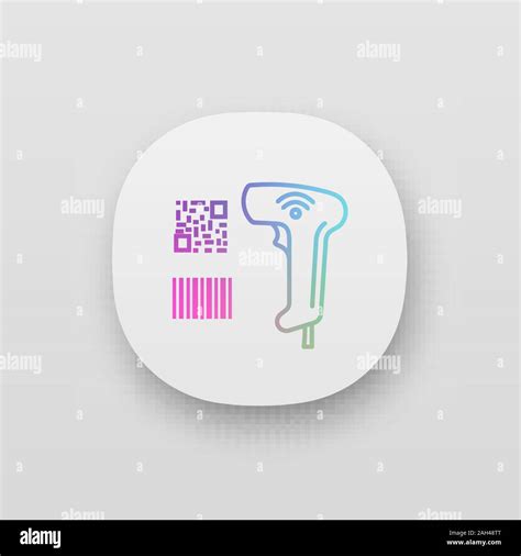 Barcode QR Code Scanner App Icon Wifi Linear And Matrix Barcodes